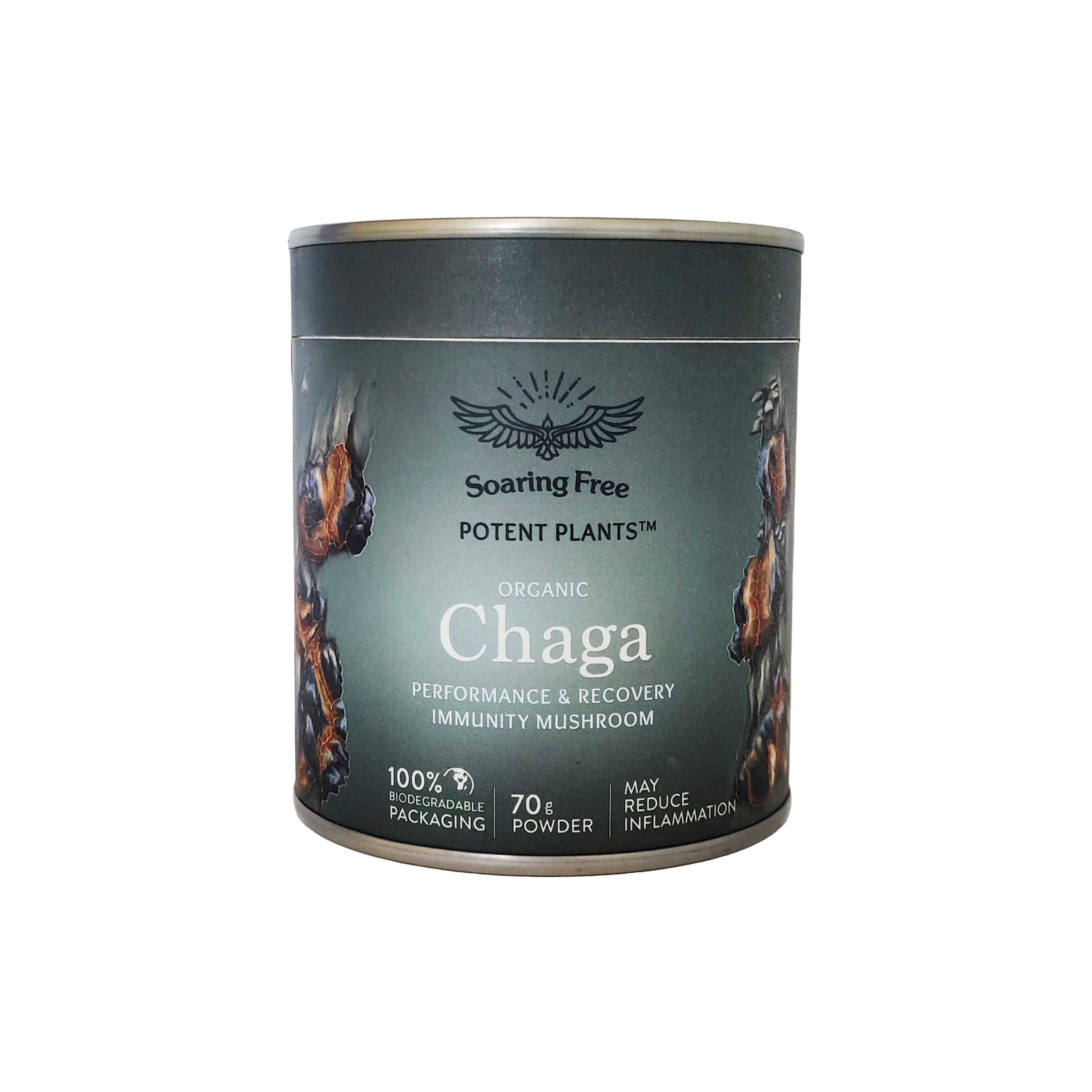 Organic Chaga (Powder & Capsules) | Soaring Free